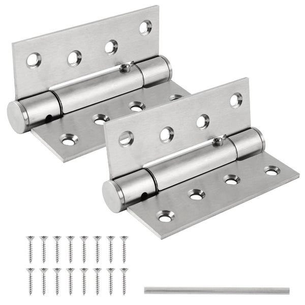 TamBee Auto Close Door Hinges Detent Spring Loaded Hinges Self Closing