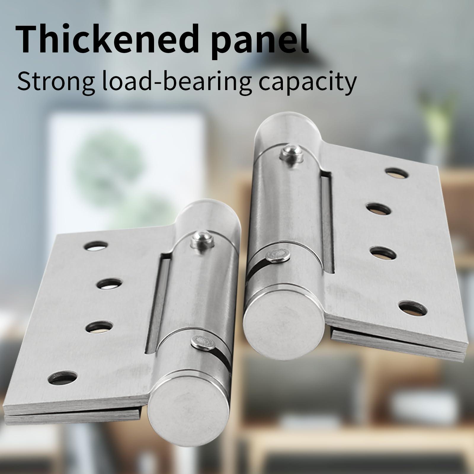 TamBee Auto Close Door Hinges Detent Spring Loaded Hinges Self Closing